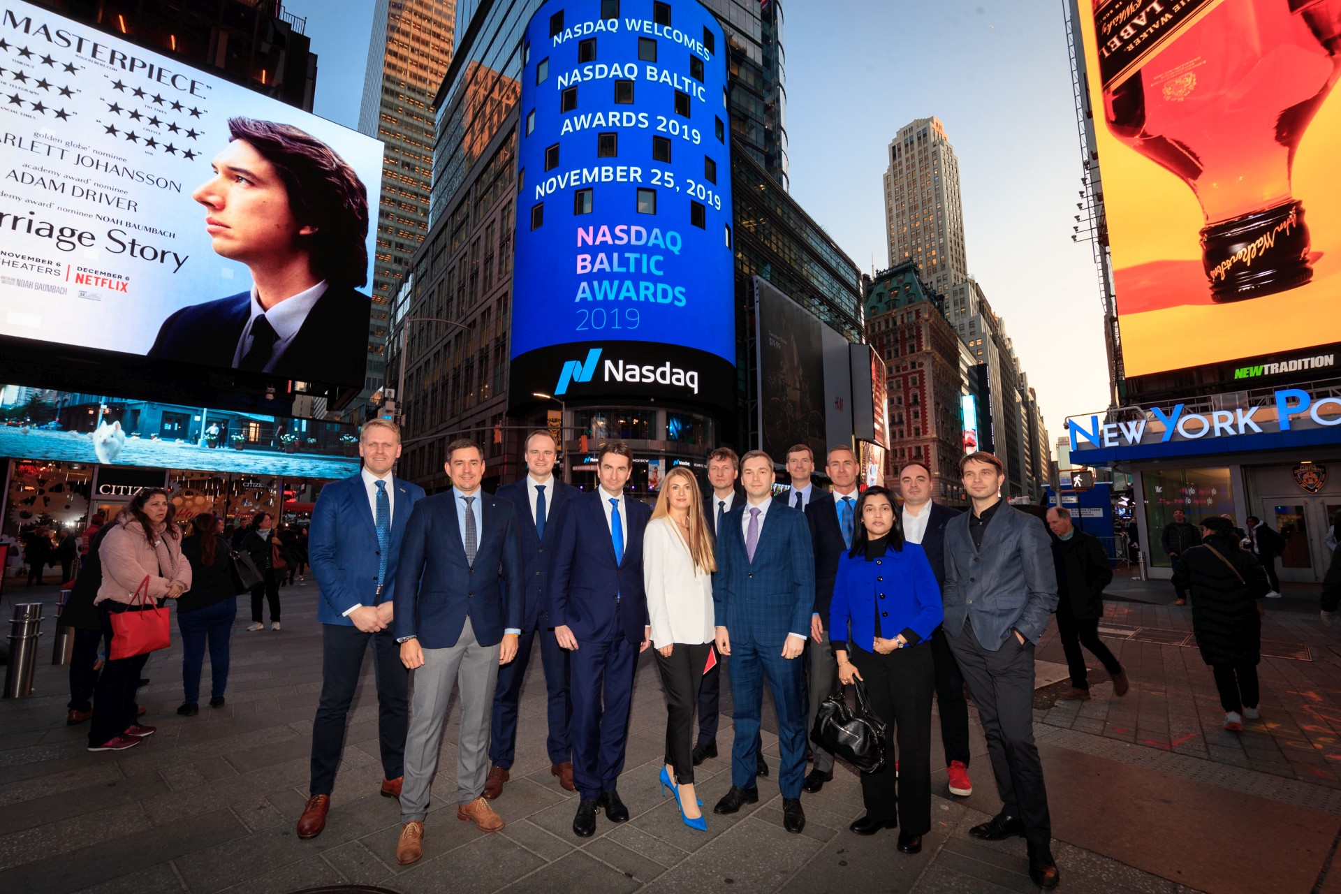 PHOTO Highlights of the Nasdaq Baltic Awards 2019 Day in Times Square ...